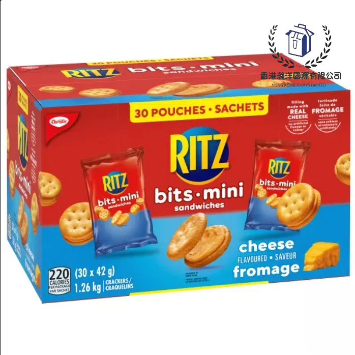 預購 加拿大RITZ Bits Mini Sandwiches 迷你版芝士餅 (30包獨立包裝）1.26kg[平行進口] – 香港瀚洋國際有限公司